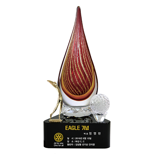 Bt391 수공예트로피 골프트로피 이글패 홀인원패